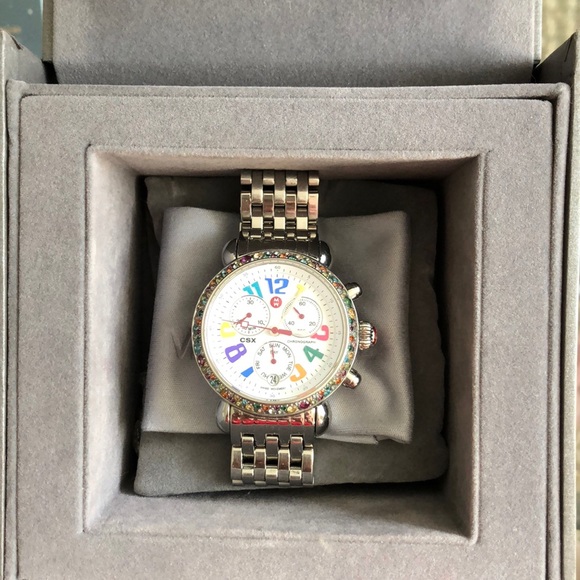 Michele | Jewelry | Michele Carousel Color Full Dial Ladies Watch ...